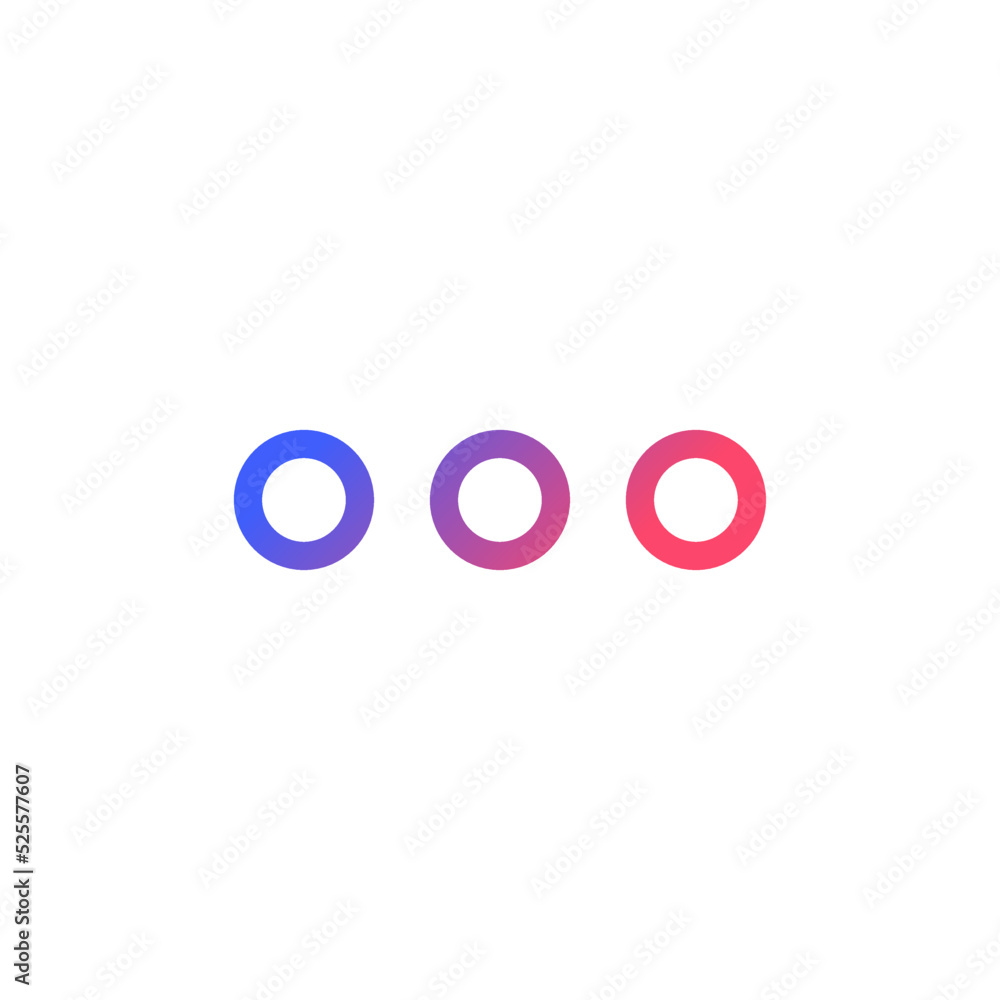 Vector de Stock Ellipsis pixel perfect gradient linear ui icon. Suspension points. Computer ...