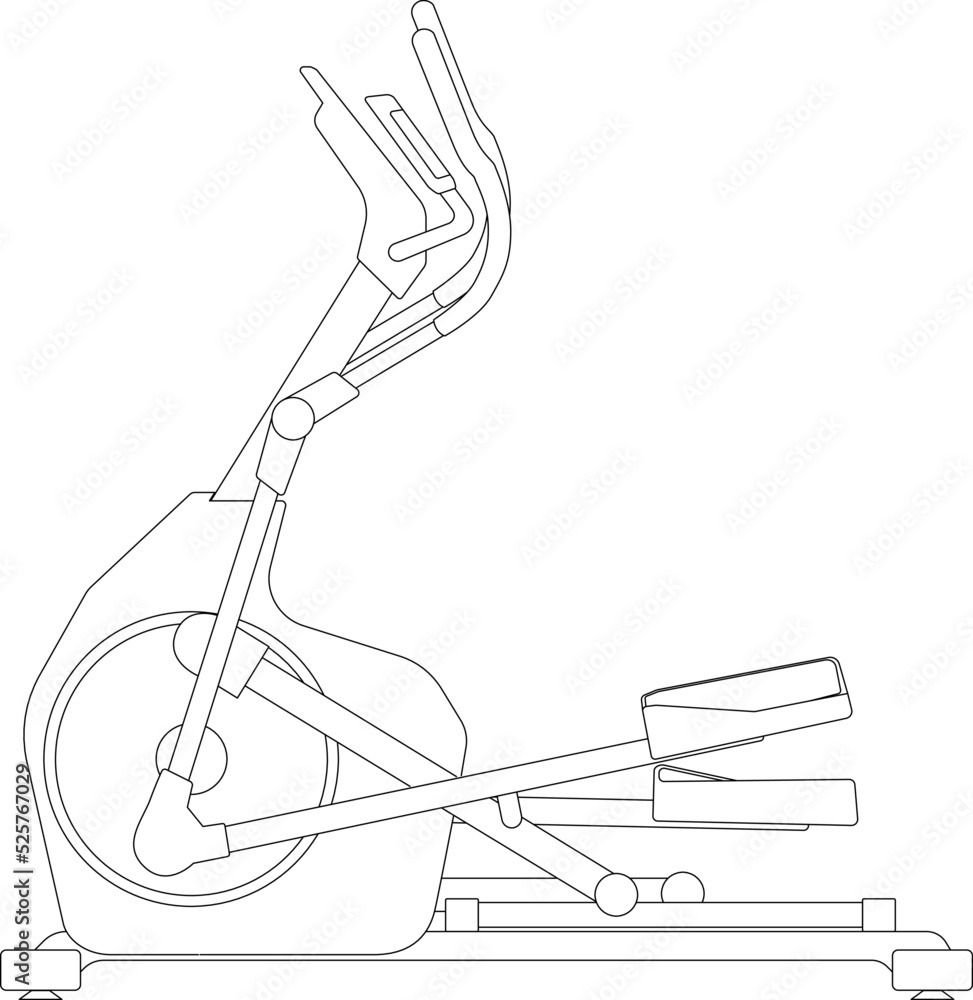 elliptical trainer is a stationary exercise machine for cardio workout ...
