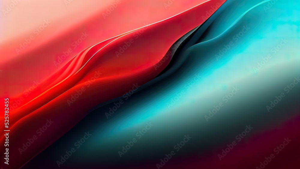Red and cyan abstract background. Colorful red, teal colors, design ...