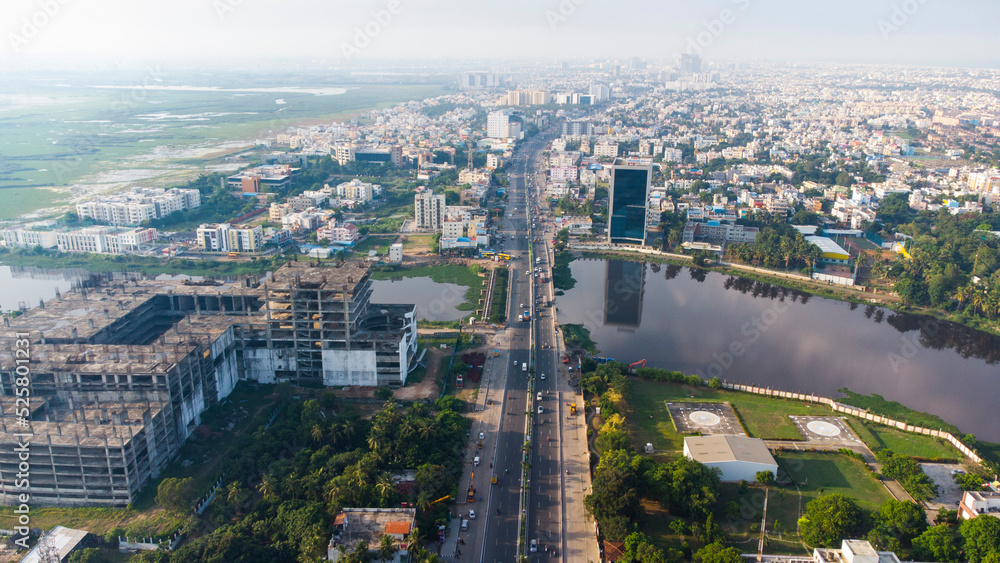 Aerial Photography Drone photography of Chennai and the suburbs in ...