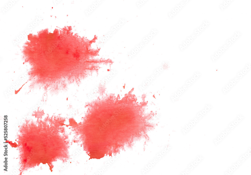 Blood Splatter Smear Stain Overlay Isolated on White Background Stock ...