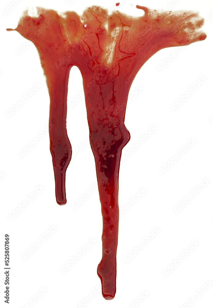 Blood Splatter Smear Stain Overlay Isolated on White Background Stock ...