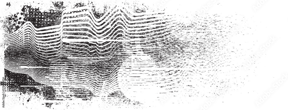 Glitch distorted geometric shape . Noise destroyed logo . Trendy defect ...