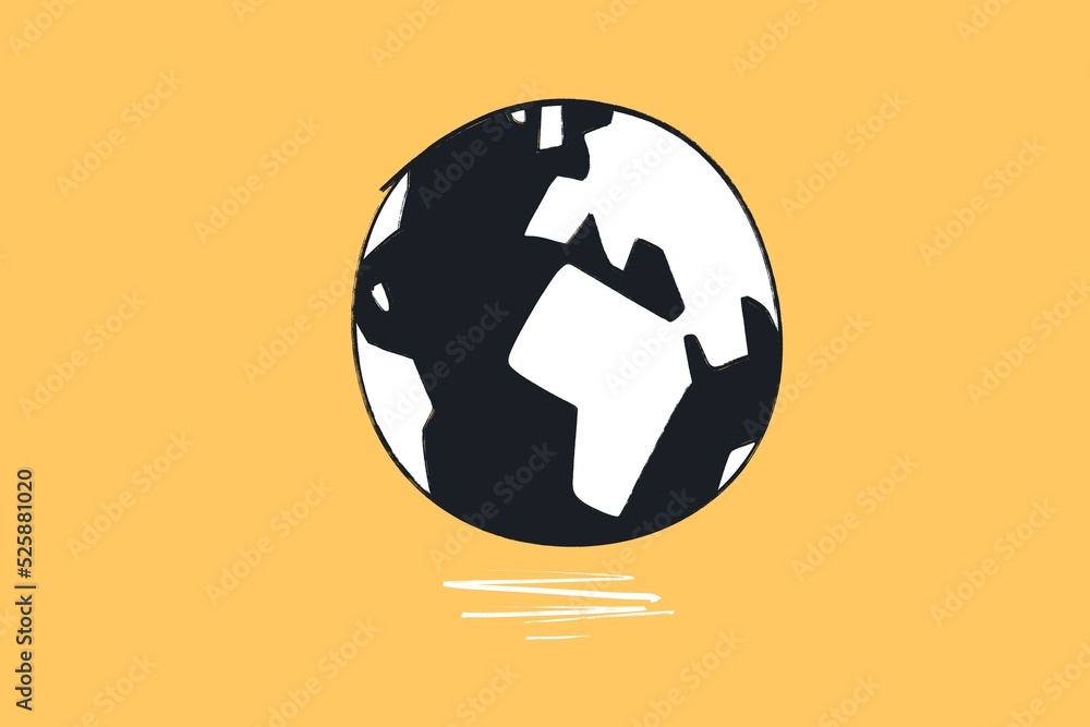 Planet Earth, globe, global, nature - Comic strip in cartoon style for ...