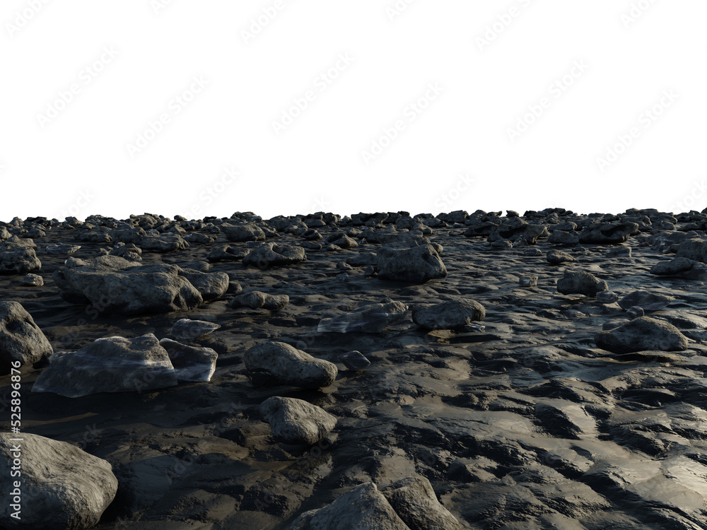 Rocky Foreground Floor with Perspective, Transparent Background PNG ...