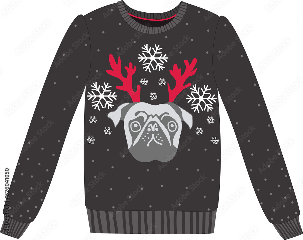 PNG Cute ugly winter sweater Stock Illustration | Adobe Stock