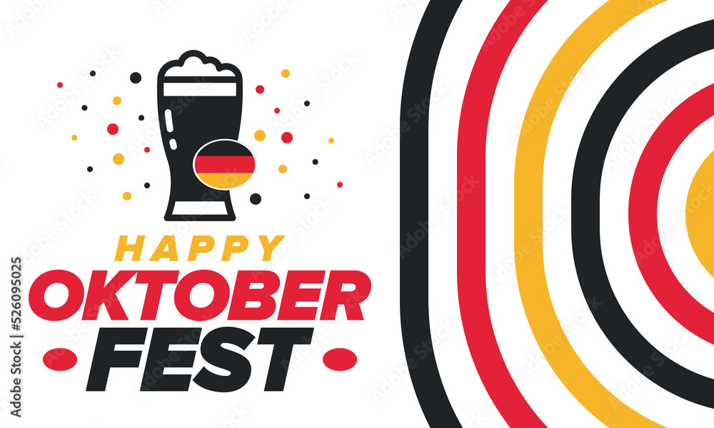 Vector de Stock Oktoberfest. Traditional beer festival in Germany ...