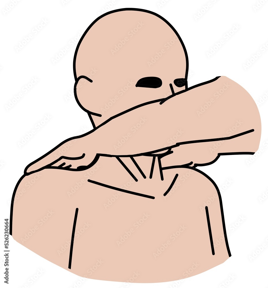 Ilustração The physical examination of cranial nerve 11th via trapezius ...