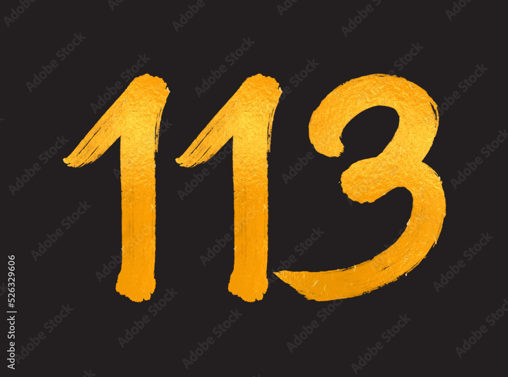 113 Number logo vector illustration, 113 Years Anniversary Celebration ...