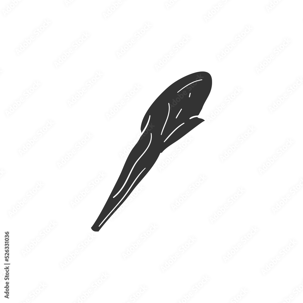 Wooden Baton Icon Silhouette Illustration. Prehistoric Weapon Vector ...