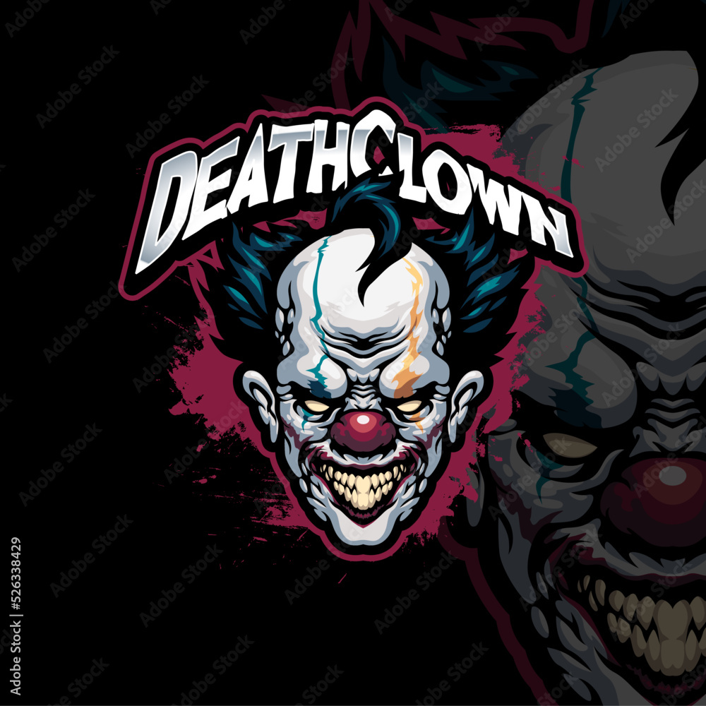 Horror Halloween Mascot Logo Template Stock Vector | Adobe Stock