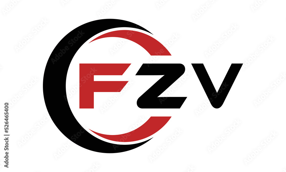 FZV three letter swoosh logo design vector template | monogram logo ...