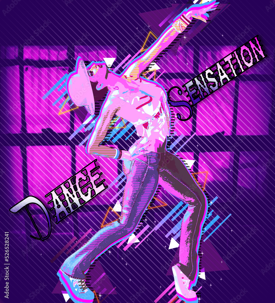 Nightlife, clubbing and dance artwork for party and music themed ...