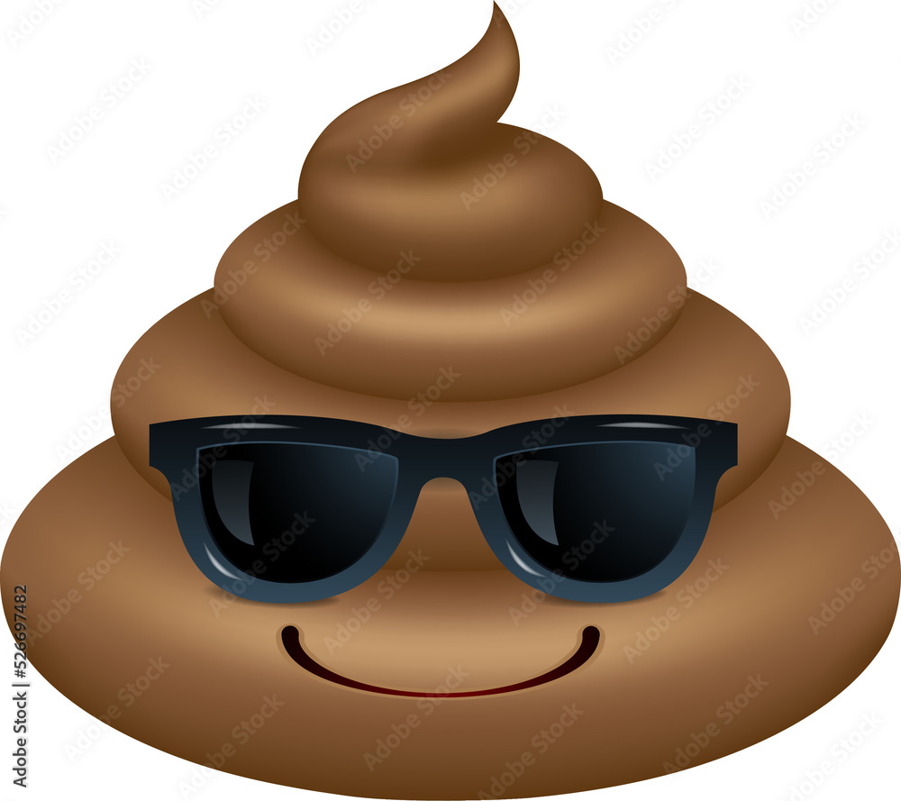 cute poop line art emoticons, icon, symbol Stock Illustration | Adobe Stock