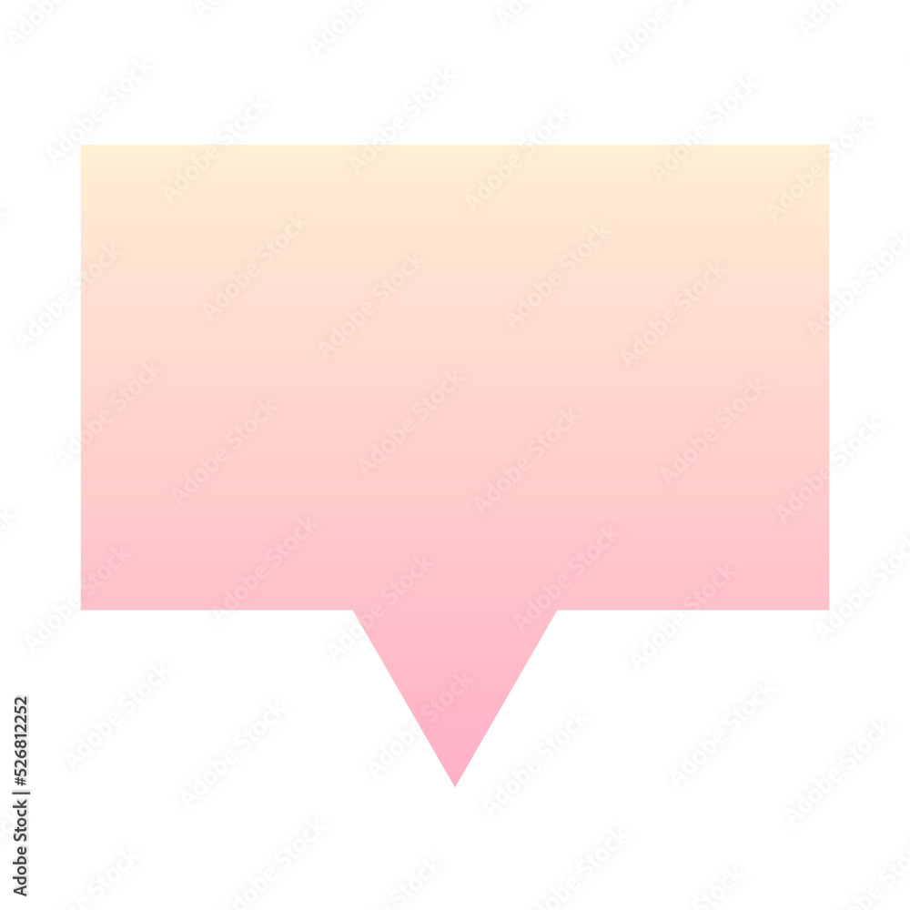 gradient speech bubble Stock Vector | Adobe Stock