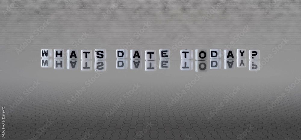 what's date today? word or concept represented by black and white ...