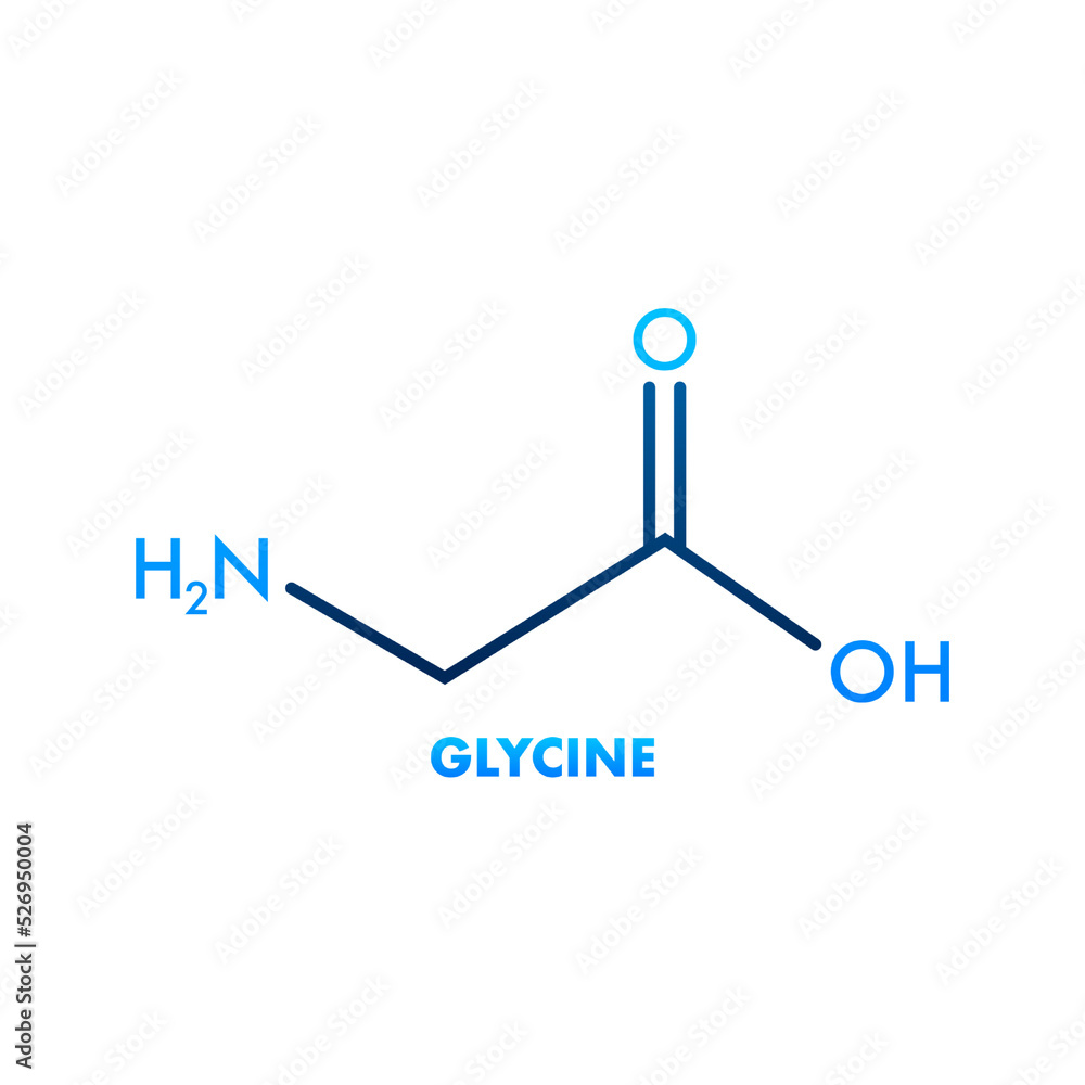Glycine formula. Glycine formula, great design for any purposes Stock ...