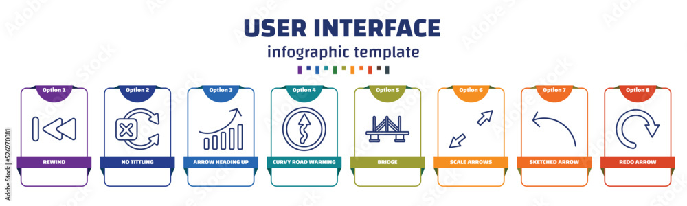 infographic template with icons and 8 options or steps. infographic for ...