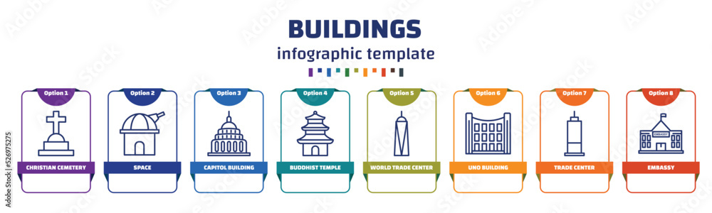 infographic template with icons and 8 options or steps. infographic for ...