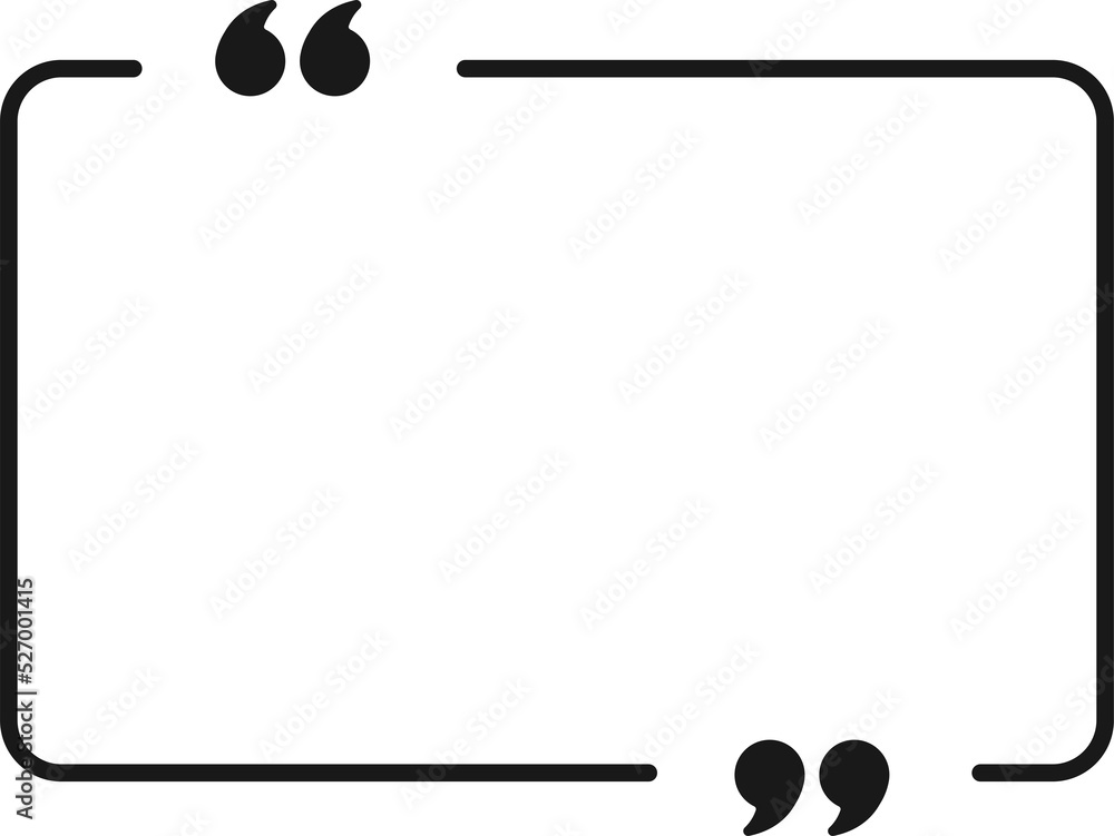 Quote box frame Stock Illustration | Adobe Stock