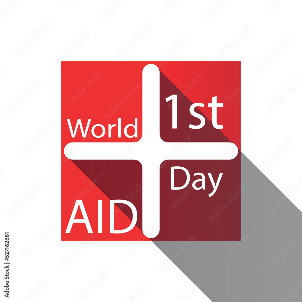 World first aid day vector, illustration, background, icon, logo ...