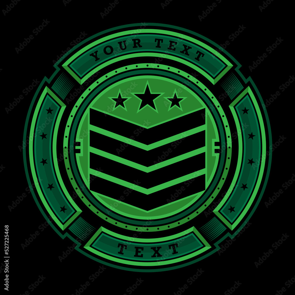 military logo design Stock Vector | Adobe Stock