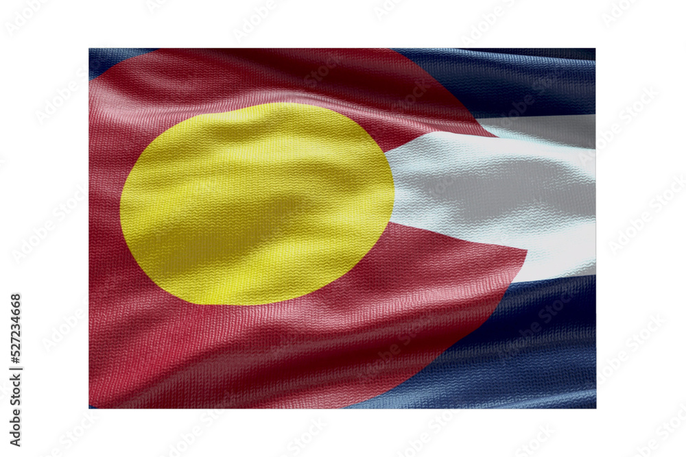 Colorado state map shape with flag. PNG icon Stock Illustration | Adobe ...