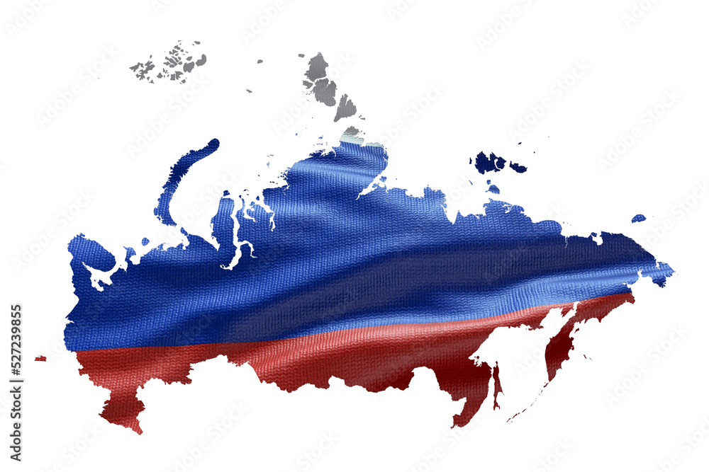Russia map outline icon. PNG alpha channel. Country with national flag ...
