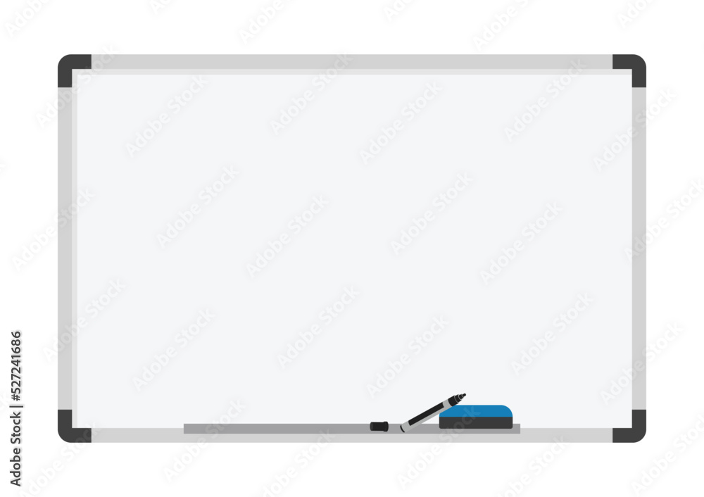 School whiteboard vector design. White board vector illustration ...