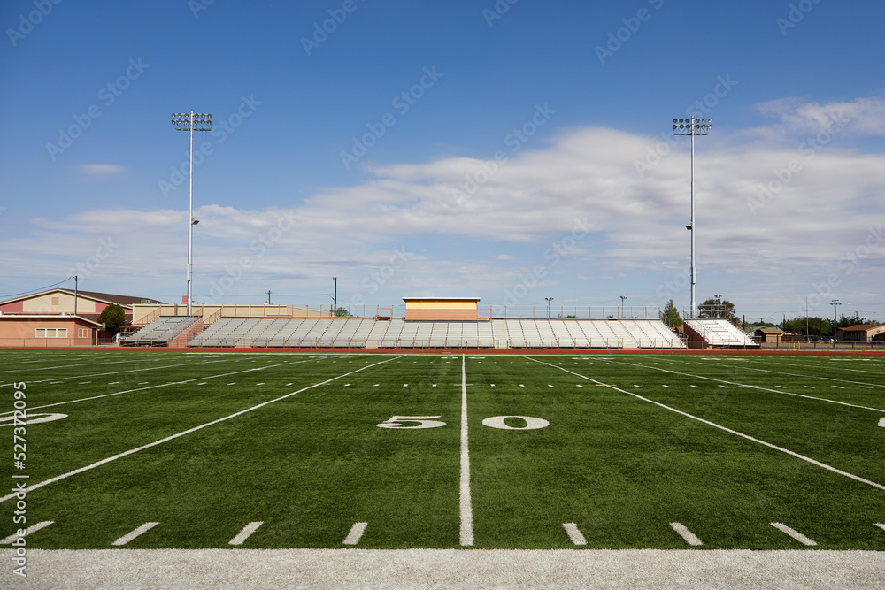 Empty American football stadium Stock Photo | Adobe Stock