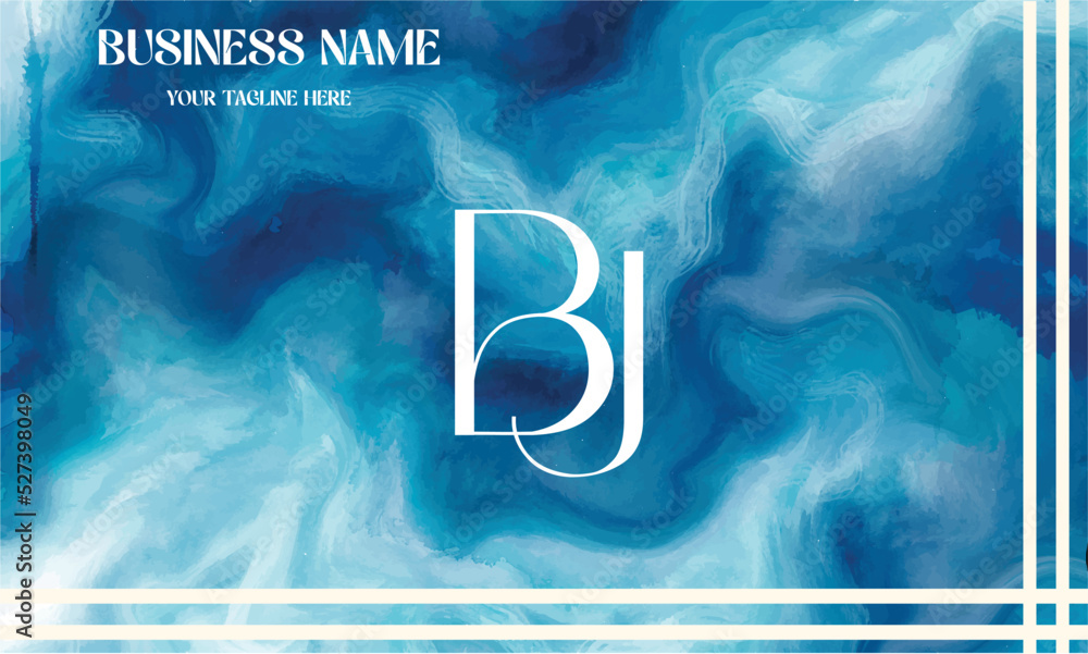 Vector de Stock BJ initial logo | initial based abstract modern minimal ...