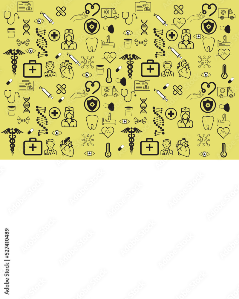 simple patterns with icons related to Healthcare and Medical ...