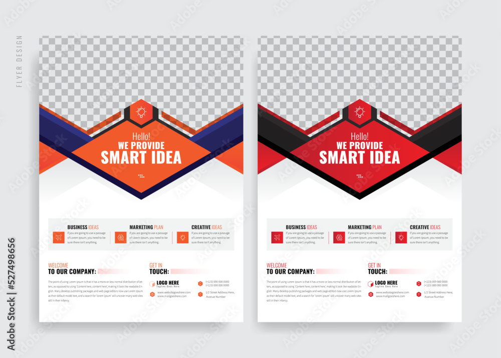 Flyer design layout template A4. Template vector design for Magazine ...