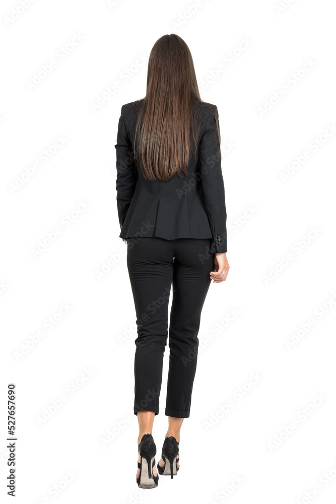 Woman Walking Away Looking Back