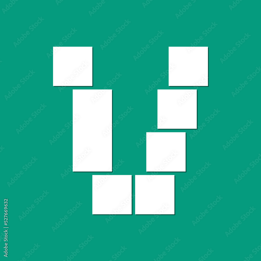 Стоковое векторное изображение «Modern letter V mask area. Photo ...