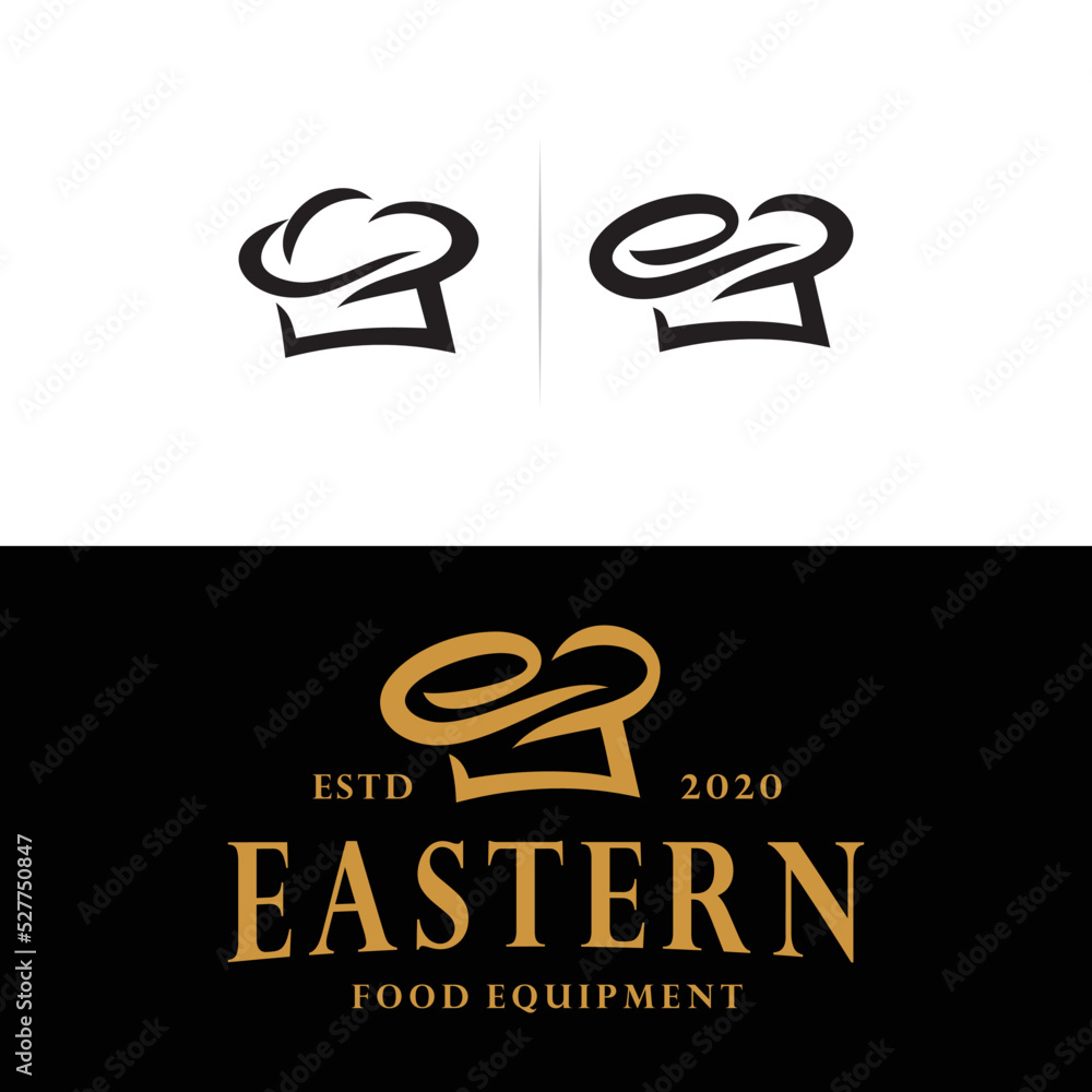 Стоковое векторное изображение «hef hat logo design, chef hat vector ...