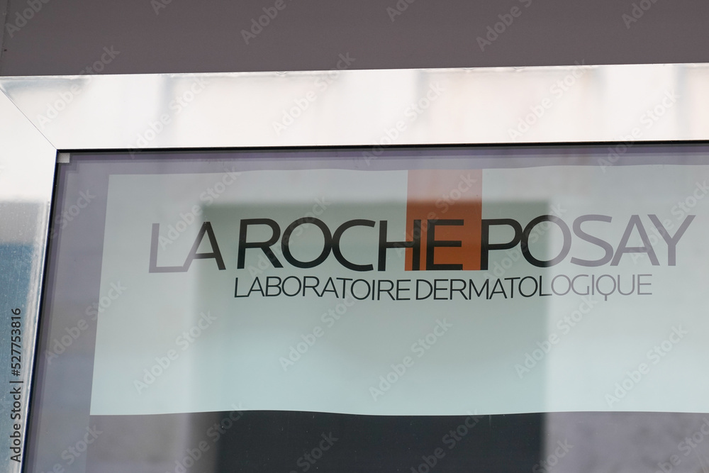 La Roche-Posay skin care logo sign and brand text on store facade ...