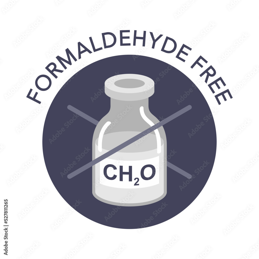 No Formaldehyde CH2O icon Stock Vector | Adobe Stock