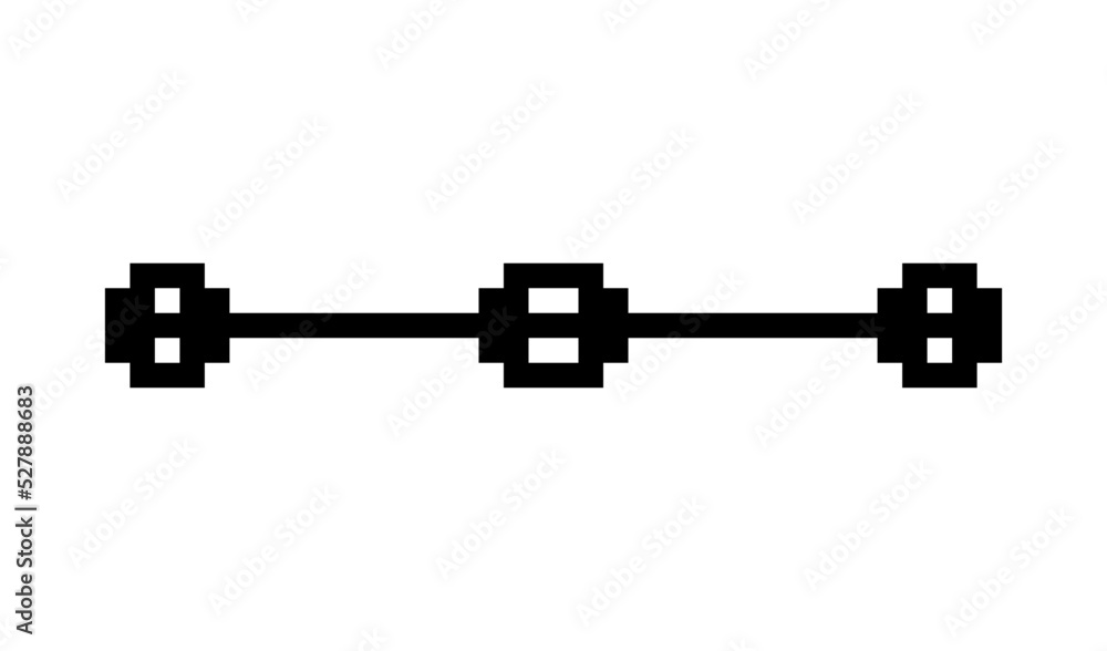 pixel art border divider Stock Vector | Adobe Stock