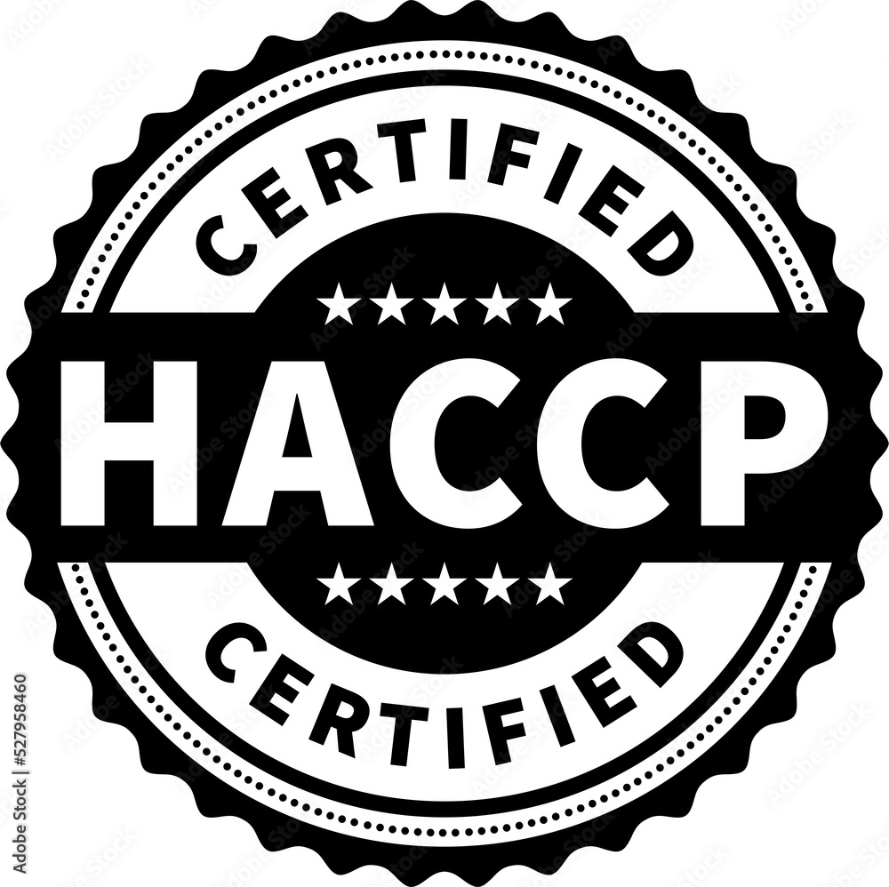 HACCP Certified icon stamp badge stickers png Stock Photo | Adobe Stock