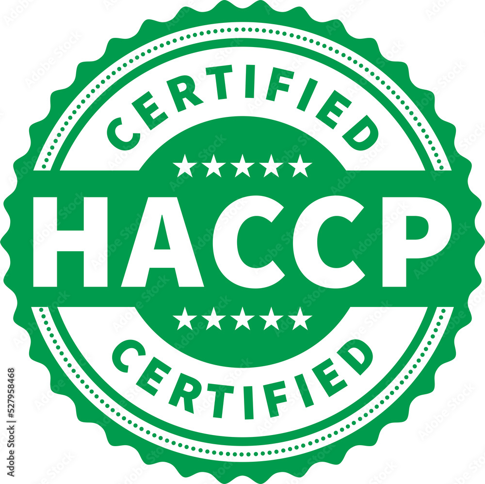 HACCP Certified icon stamp badge stickers png Stock Photo | Adobe Stock