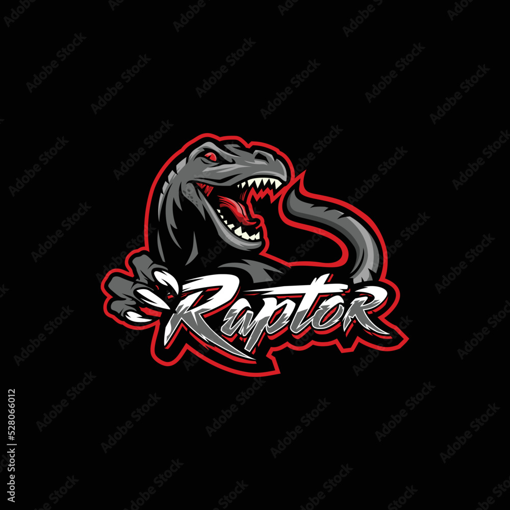 Angry Raptor logo designs Stock Vector | Adobe Stock