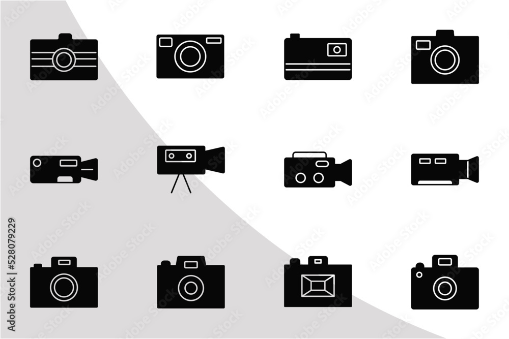 Camera Icons Fill, Camera Svg, Cameras Bundle, Icon Bundle, Printable ...