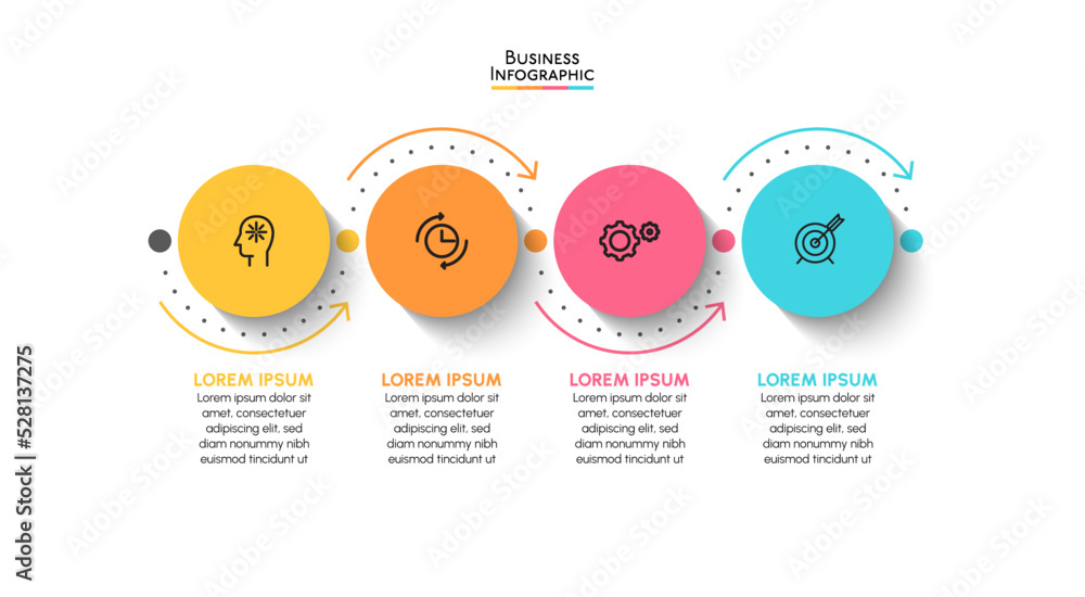 Business data visualization. timeline infographic icons designed for ...