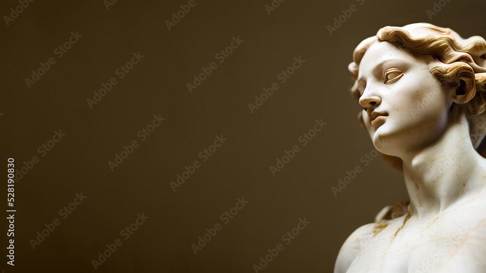 Illustration of a Renaissance marble statue of Aphrodite, Goddess of ...