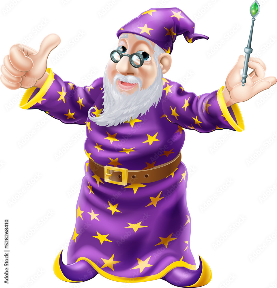 Wizard Illustration Stock Illustration | Adobe Stock