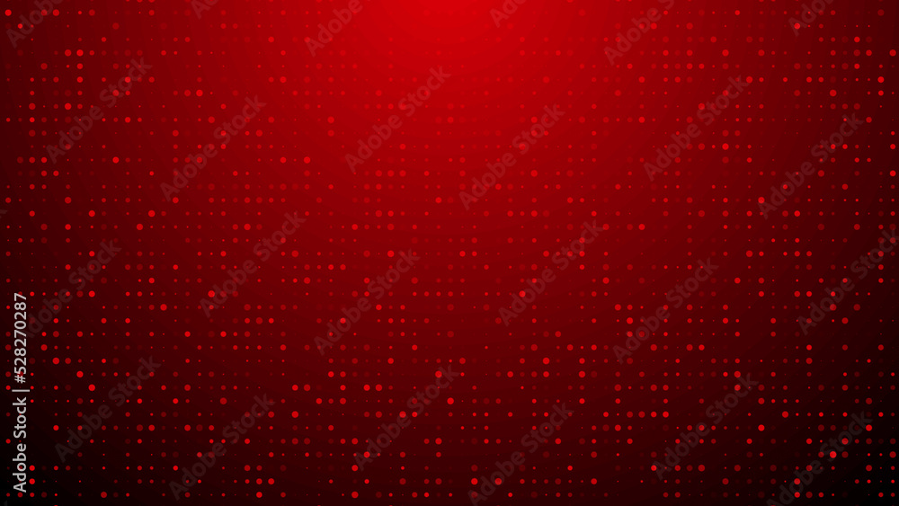 Abstract dot red pattern gradient texture technology background. Stock ...