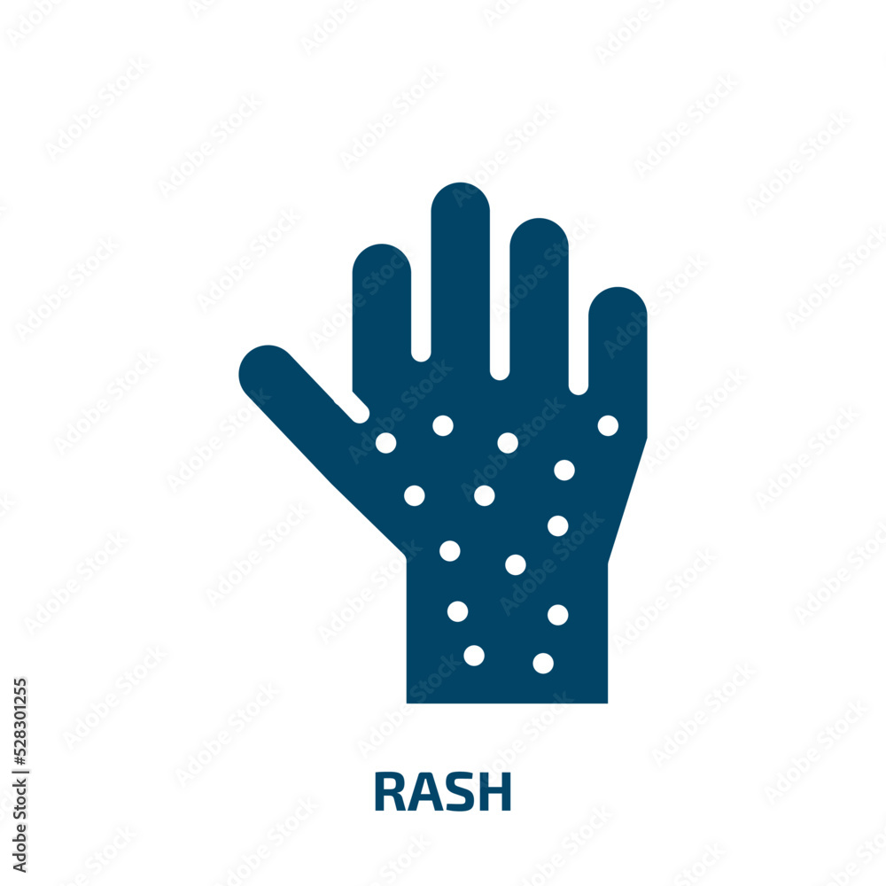 rash vector icon. rash, dermatitis, disease filled icons from flat ...