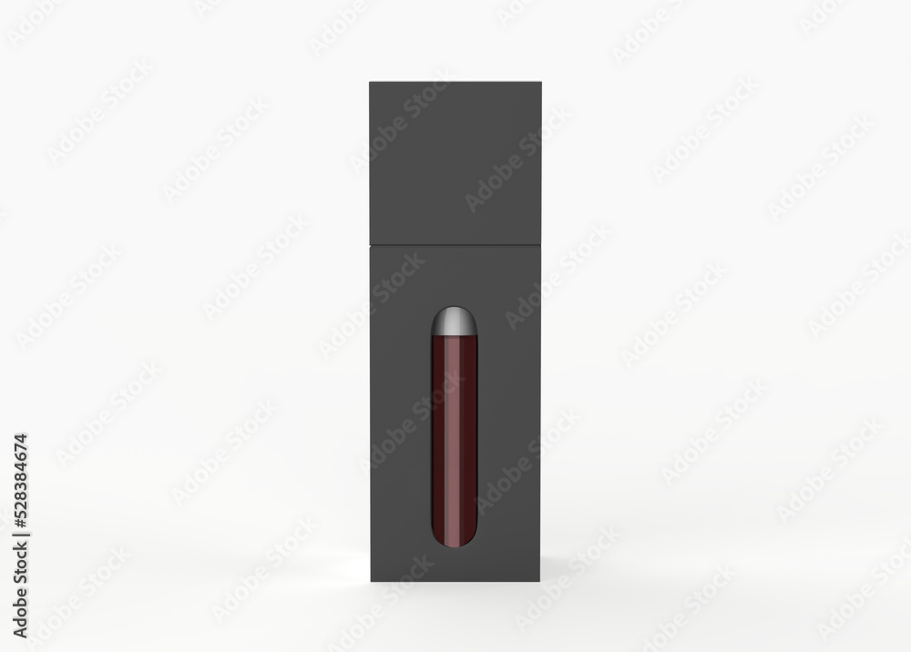 Ilustração Vape Cartridge inside the Box Mockup Isolated On White ...