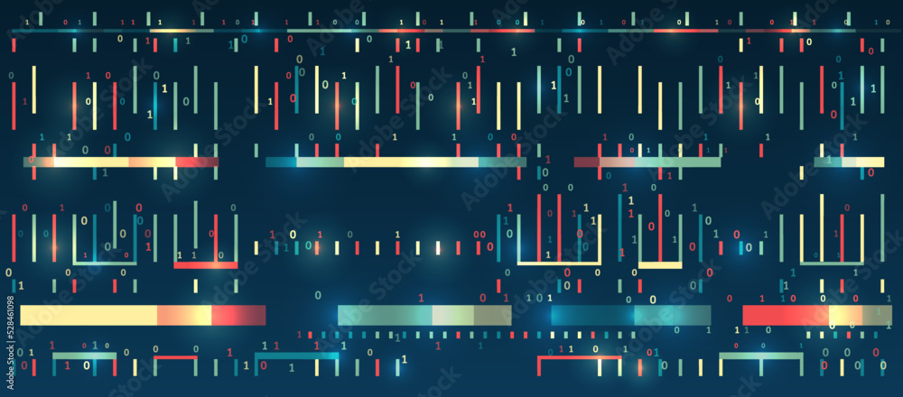 Futuristic network or business analytics. Structuring the flow of ...